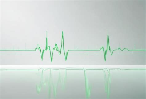 3d Ecg Line Mockup Template For Cardiology And Medical Presentations Premium Ai Generated Image