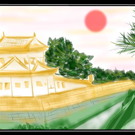 Japanese Castle Drawings Sketchport