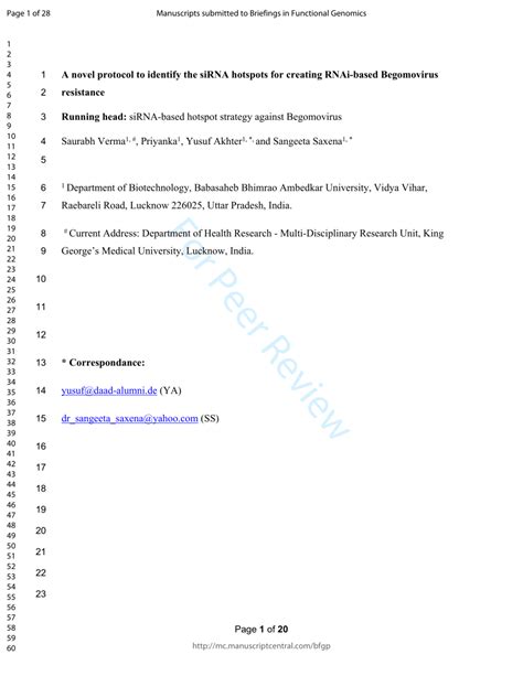 Pdf A Novel Protocol To Identify The Sirna Hotspots For Creating Rnai
