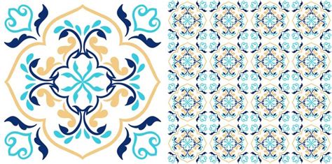 Premium Vector Floral Decorative Seamless Tile Pattern Design