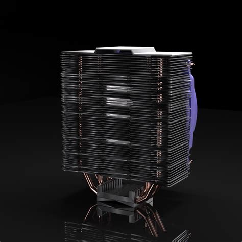 Cpu Cooler Visualization On Behance