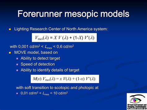 Ppt Mesopic Vision Models And Their Application Powerpoint Presentation Id2365100