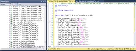 There Are Some Glitch With Column Definitation In Azure Synapse Data Warehouse Table