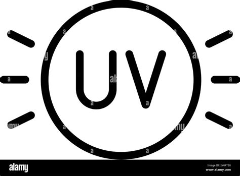 Uv Light For Disinfection Outline Icon Ultraviolet Light Icon Uv Ray