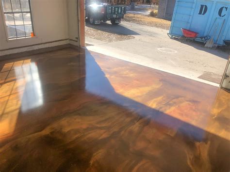 Metallic Epoxy Floor Over Wood Flooring Ideas