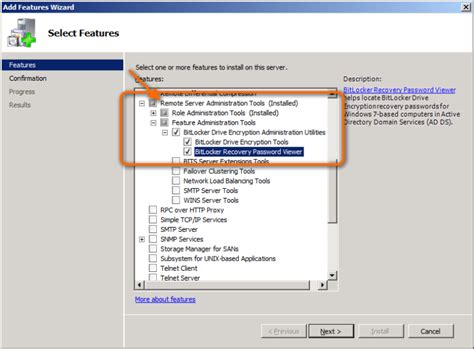 enable bitlocker automatically save keys to active directory concurrency