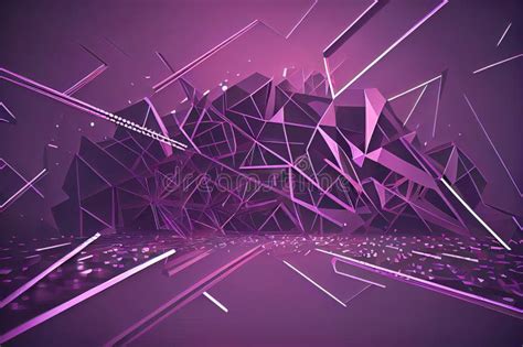 abstract intersecting purple lines background generative ai stock
