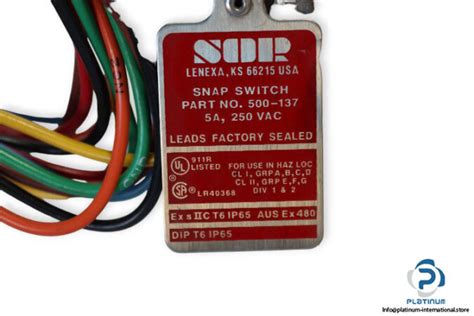 SOR 103AD-EG502-N4-C1A-TT DIFFERENTIAL PRESSURE SWITCH - Platinum ...