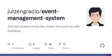 GitHub Julzengracio Event Management System Nd Year Project Using Php Mysql Html And Css
