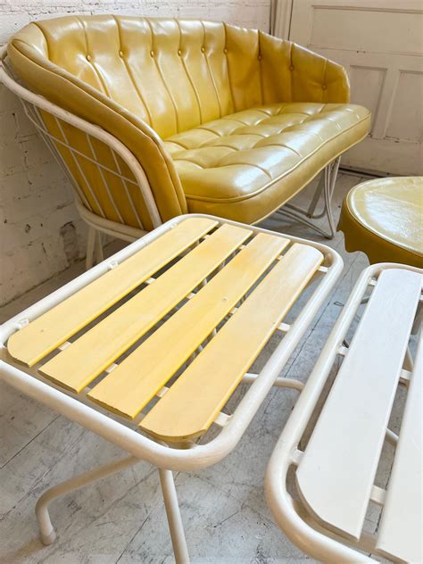 Vintage 1971 Outdoor Homecrest Patio Glider Loveseat Set The Apartment To