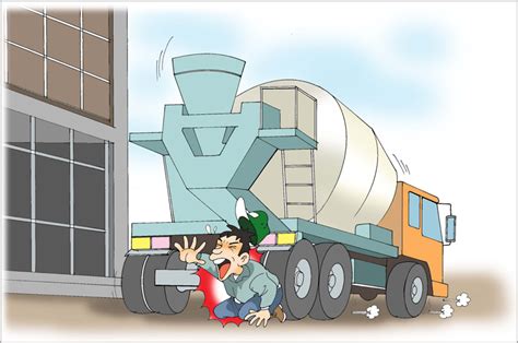 전남 광양시 마동 신축공사현장 신호작업 중 레미콘 차량 충돌 사고2023126