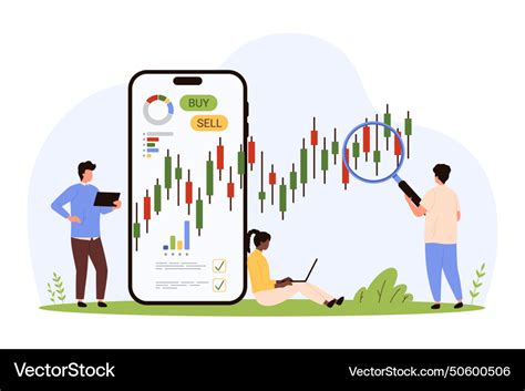 Stock Market Data Analysis And Analytics Forex Vector Image
