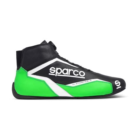 Sparco Italy K Formula My22 Kart Shoes Black Green 001298nrvf