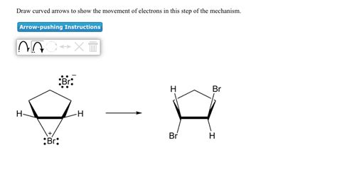 Solved Draw Curved Arrows To Show The Movement Of Electrons Chegg