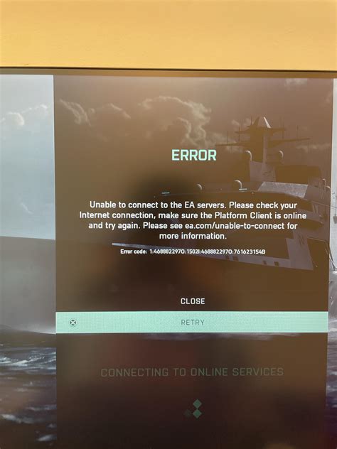 Cant Connect To PS Servers R Battlefield