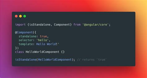 Angular On Twitter Thanks To A Community Contribution From Matthieu Riegler The `isstandalone