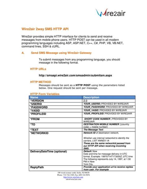 sms gateway api pdf
