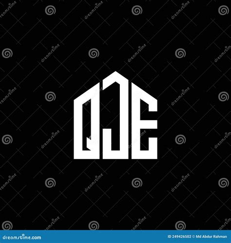 QJE Letter Logo Design on BLACK Background. QJE Creative Initials ...
