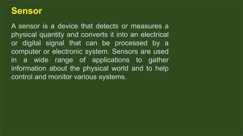 IOT Sensor Actuators For Different Devices PPT