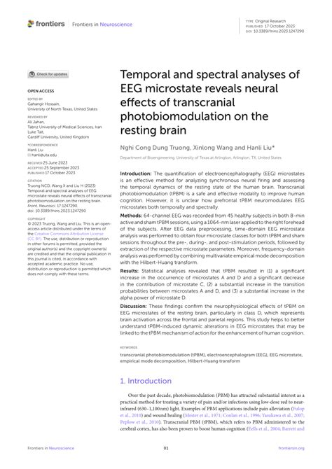 Pdf Temporal And Spectral Analyses Of Eeg Microstate Reveals Neural