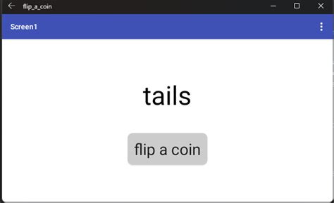 Create Flip A Coin Game Tutorials And Guides Mit App Inventor Community