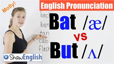 Bat æ Vs But Ʌ English Pronunciation Shaw English
