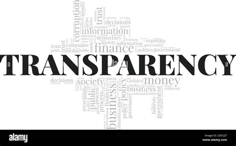 Transparency Word Cloud Conceptual Design Isolated On White Background Stock Vector Image Art