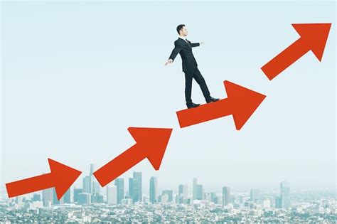 Éxito Crecimiento Y Economía Concepto Foto Premium