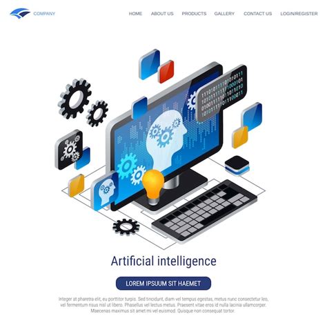 Premium Vector | Artificial intelligence technology 3d isometric vector ...