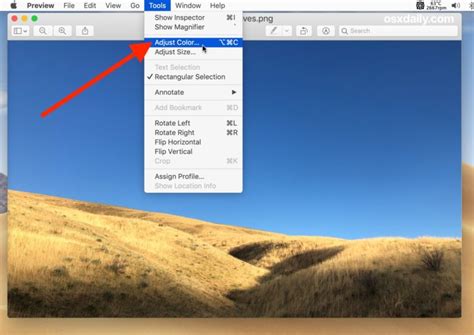 how to invert a picture on mac with preview