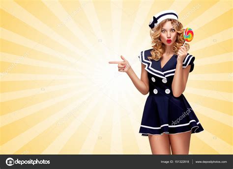 Vintage Sailor Pin Up Girl