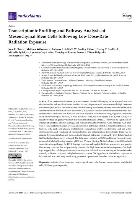 Pdf Transcriptomic Profiling And Pathway Analysis Of Mesenchymal Stem
