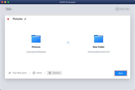 How To Run Two Way Sync With Aomei Backupper On Mac