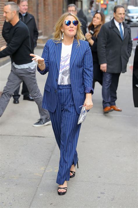 Drew Barrymore At Late Show With Stephen Colbert In New York 0319