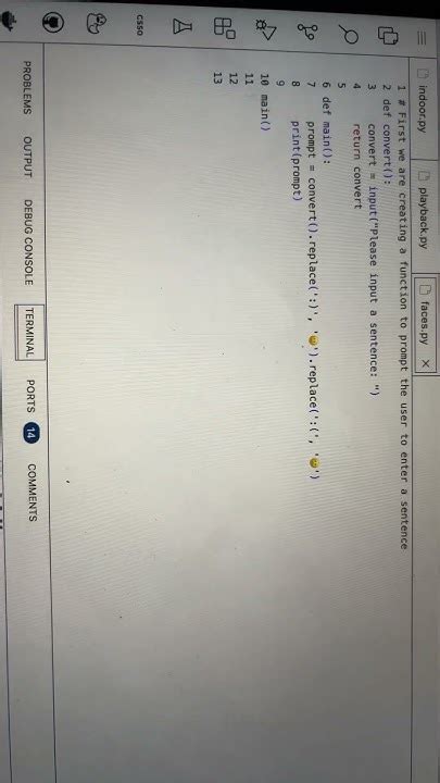 Coding Day 2 Cs50p Lecture 1 Problem Set 0 ‘making Faces Youtube