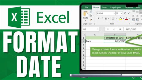 How To Format Date In Excel Youtube