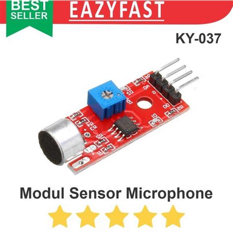 Jual Modul Mic Microphone Sensor Sound Suara Detection Arduino Efst90 Ayo Beli Shopee Indonesia