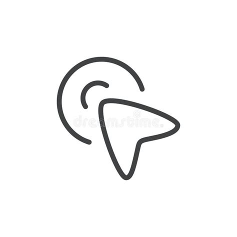 Simple Mouse Click Icon Symbolizing Navigation Or Selection Stock Vector Illustration Of Hand
