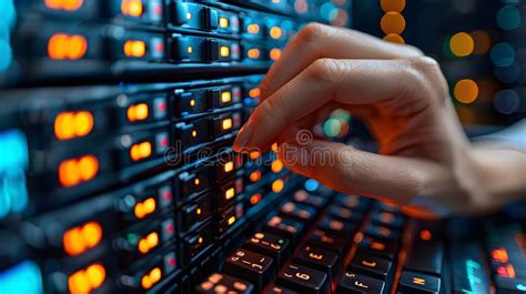 Data Science And Big Data Technology Close Up Scientist Computing And