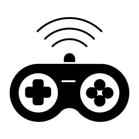 WiFi Signals With Game Controller Depicting Concept Of Smart Gamepad Vector Art At Vecteezy