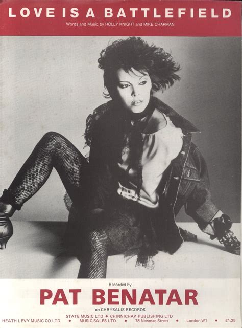 Pat Benatar Love Is A Battlefield Uk Sheet Music —