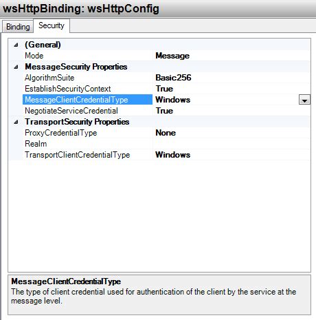 C Wcf And Wshttpbinding Message Encryption Stack Overflow