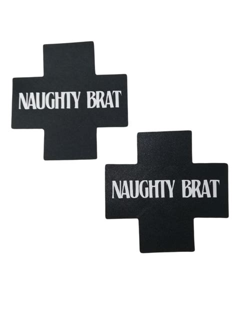 Naughty Brat Pasties Black Sexy Curves