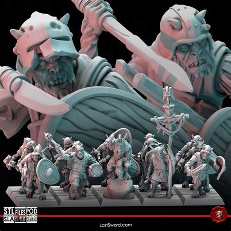 3d Printable Mongrel Herd Spears And Javalins By Lastsword Miniatures