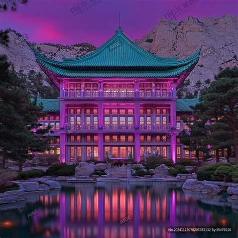 Ai创作图最美酒店 粉红宫殿幻想 中国古典园林式大酒店 奇幻粉色建筑 奇幻粉色建筑物 古风酒店建筑 西子宾馆 酒店夜景设计 粉色奇幻建筑 粉红幻想宫殿 酒店皇宫楼阁 夜晚东方酒店 梦幻楼阁