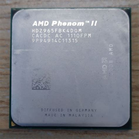 Amd 插座 Am3 X4 965 黑色版 Cpu 蝦皮購物