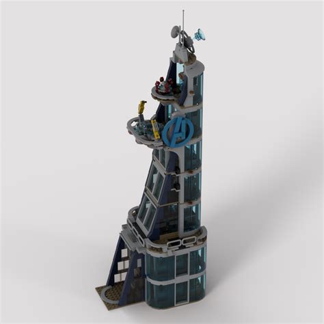 Avengers Tower Battle Of Ny Hall Of Armor Moc 87406 Lego Moc