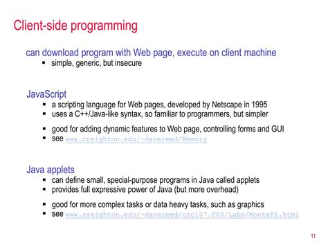 Ppt Csc 551 Web Programming Spring 2004 Powerpoint Presentation