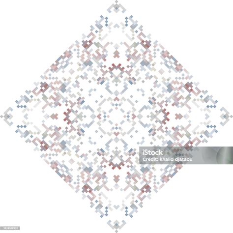 추상 픽셀 아트 타일입니다 벡터 일러스트 레이 션입니다 인사말 카드 배너 전단지 및 포스터를 위한 타일 디자인 요소입니다 0명에 대한 스톡 벡터 아트 및 기타 이미지