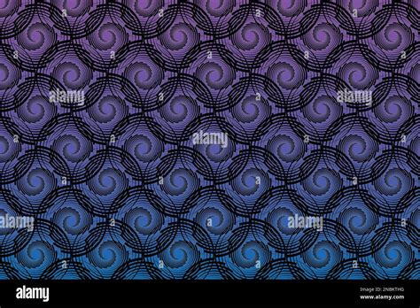 Seamless Blue Abstract Circle Pattern Design Background Vector